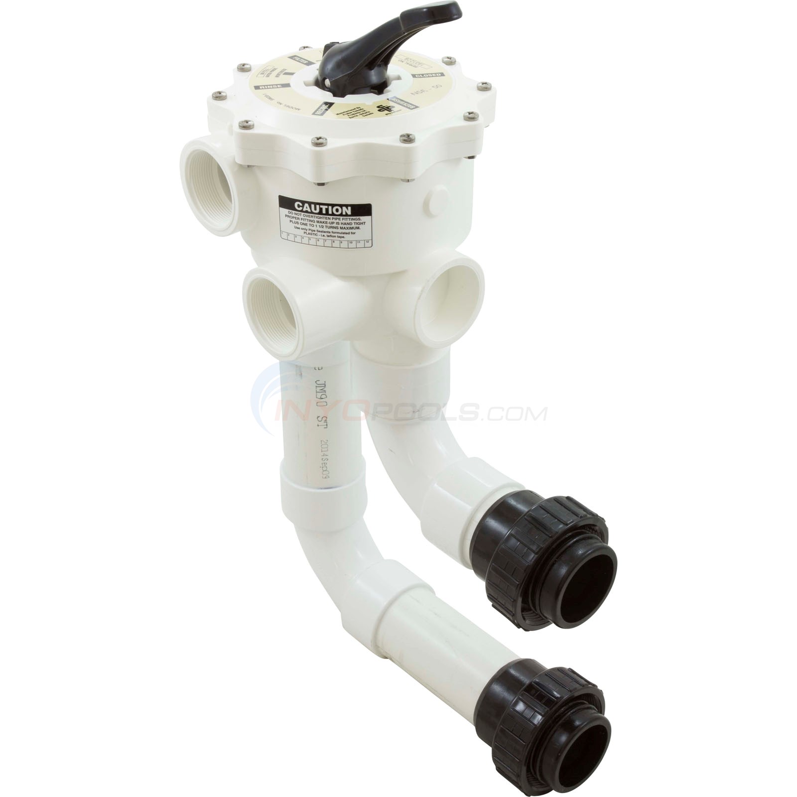Waterway 2" FPT Multi-Port Valve w/ Union Connections- WVD001 ...