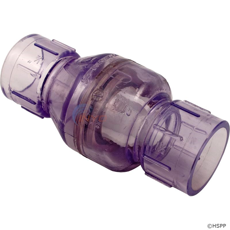 Flo Control Check Valve 1 1/2 Slip Spring Clea (1011-15) - INYOPools.com
