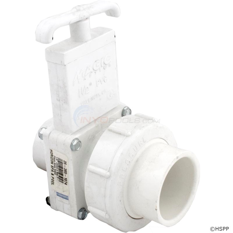 1.5" Union x Spg 3-Piece Slide Valve (0125-15) - INYOPools.com