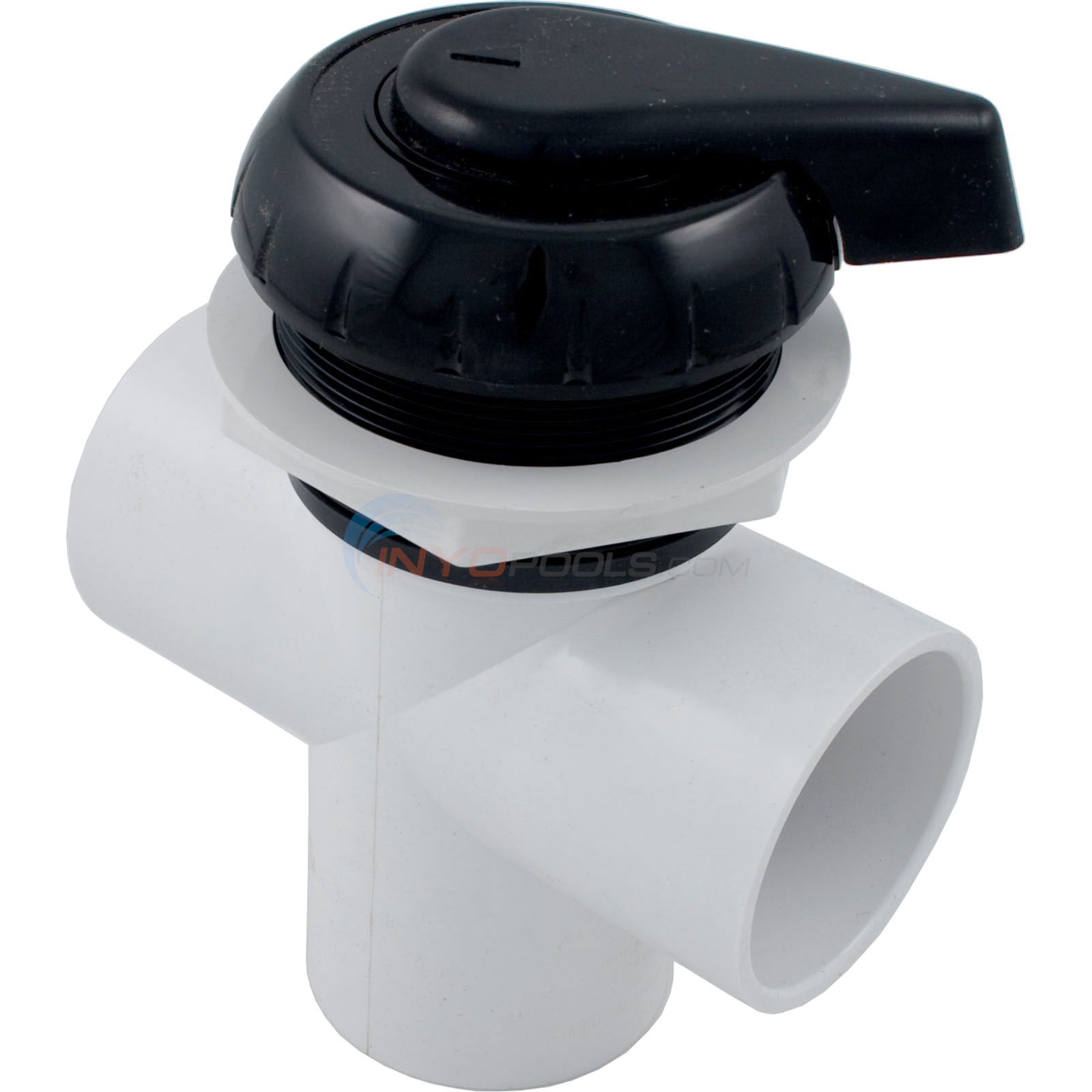 Valve, 2" Hydroflow 3-Way, Black - 11-4000-BLK - INYOPools.com