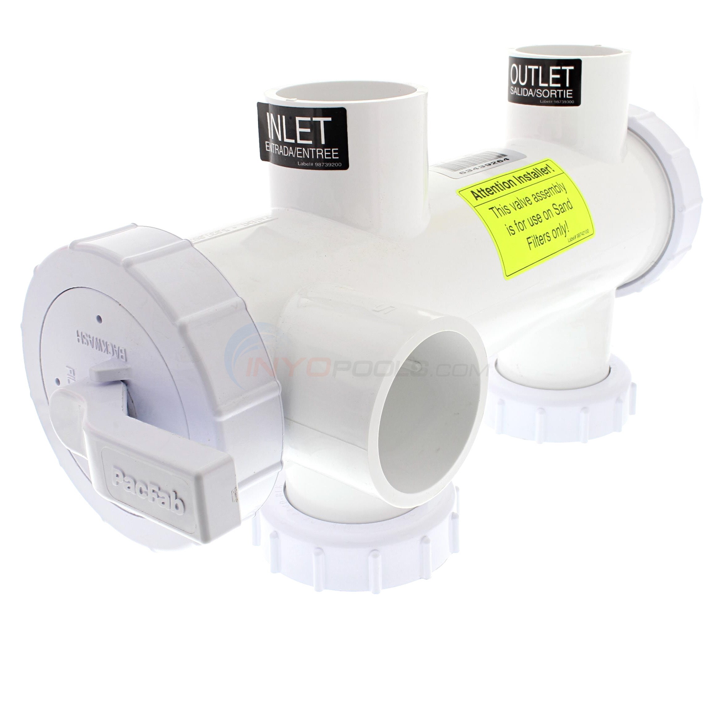 Pentair 2" Full-Flow Push Pull Valve - Sand 7.5" Center - INYOPools.com