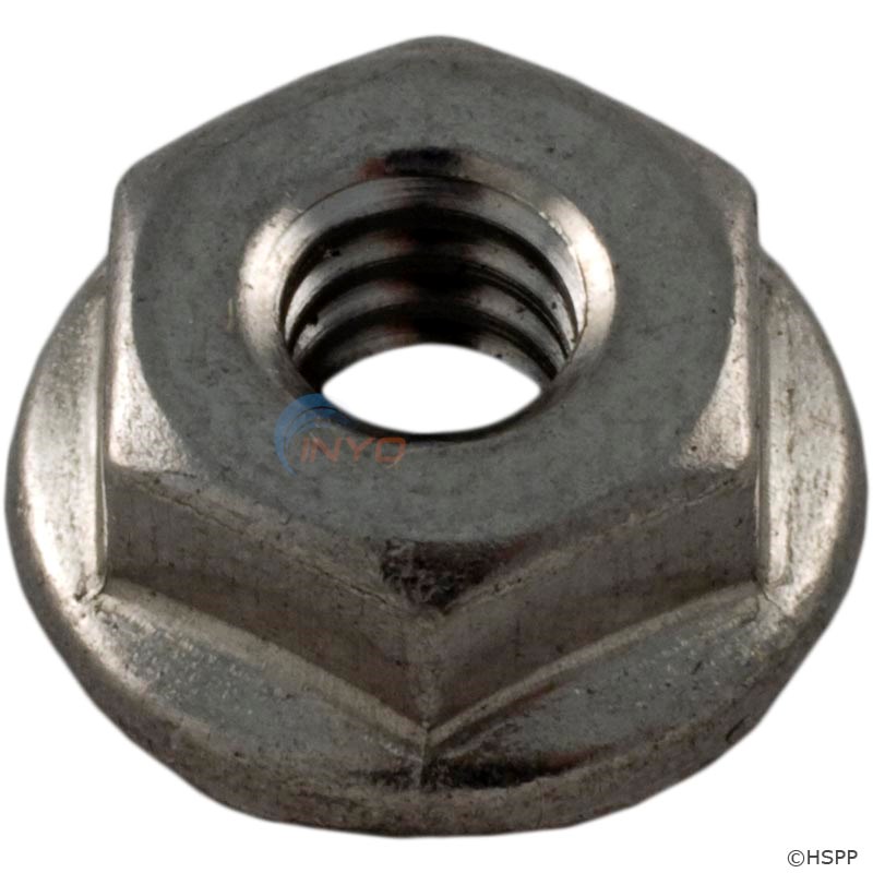 Pentair Nut, #10-24 Serrated Flg Ss (272554) - INYOPools.com