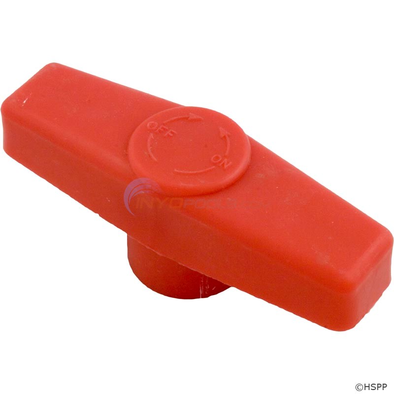 Handle, Flo 1.5" Ball Valve, Red (8455-15) - INYOPools.com