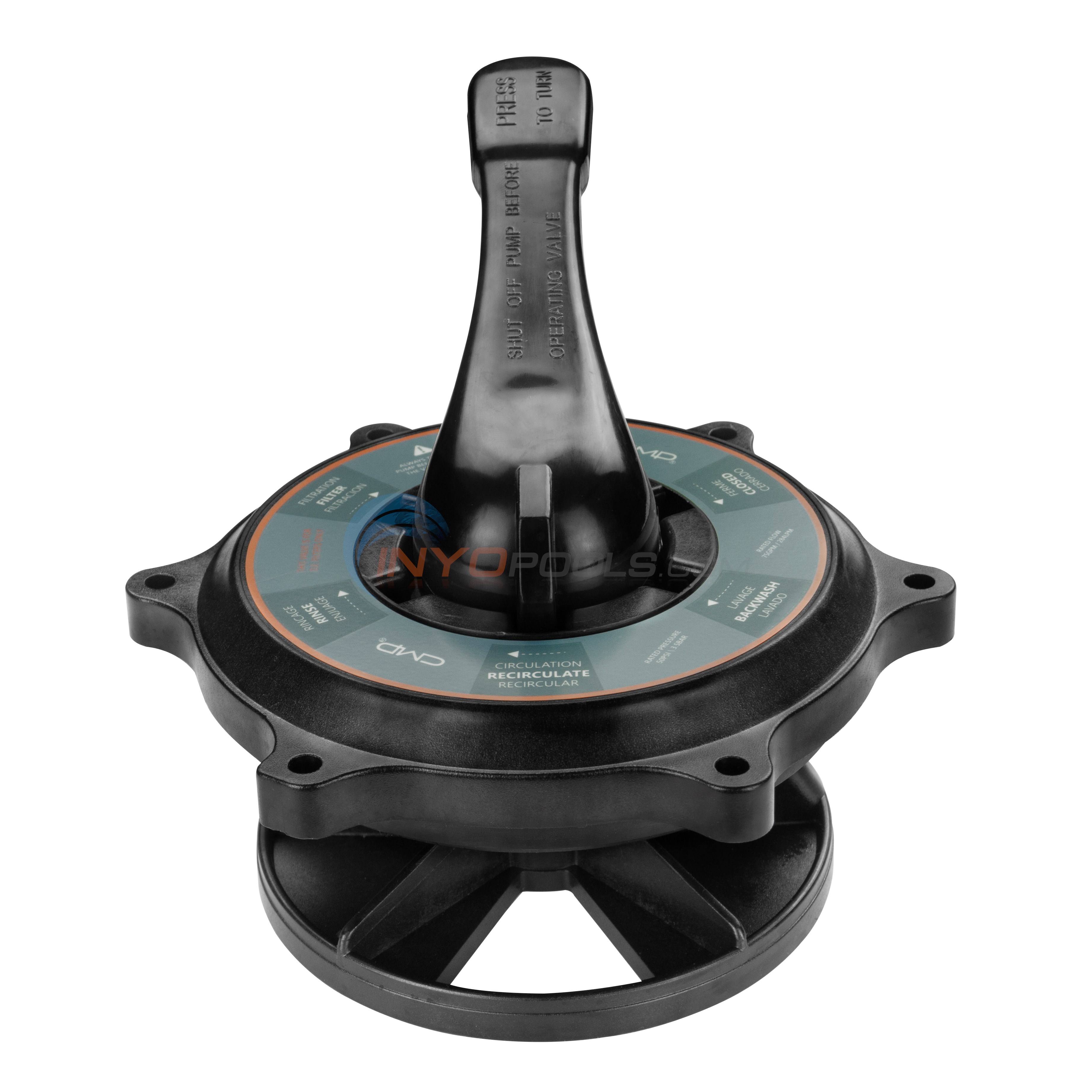 CMP Top Cover Assembly for Hayward SP0710 Filter Valve, Replaces ...