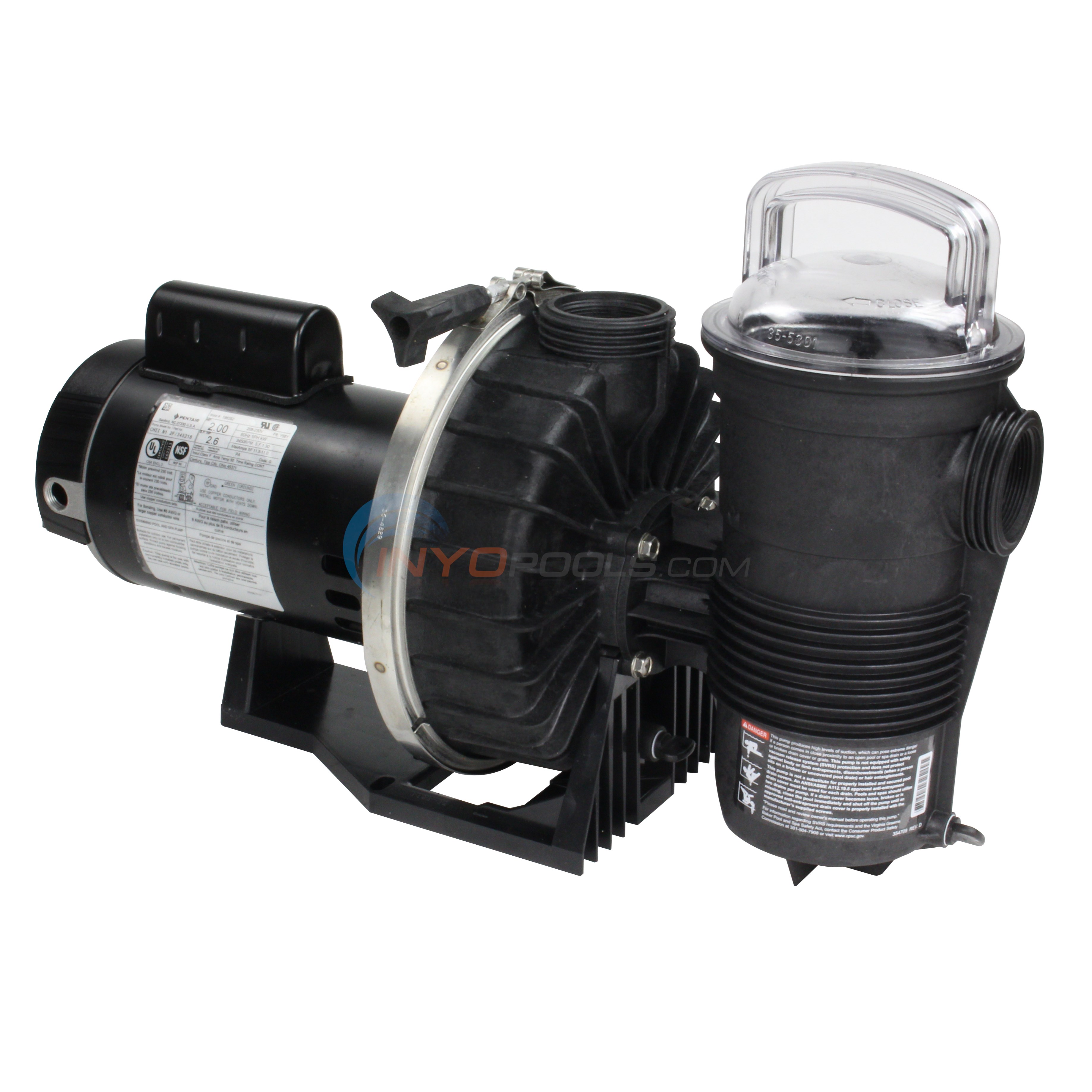 Pentair Challenger CH 2 HP 230V Single Speed FR Pump - INYOPools.com