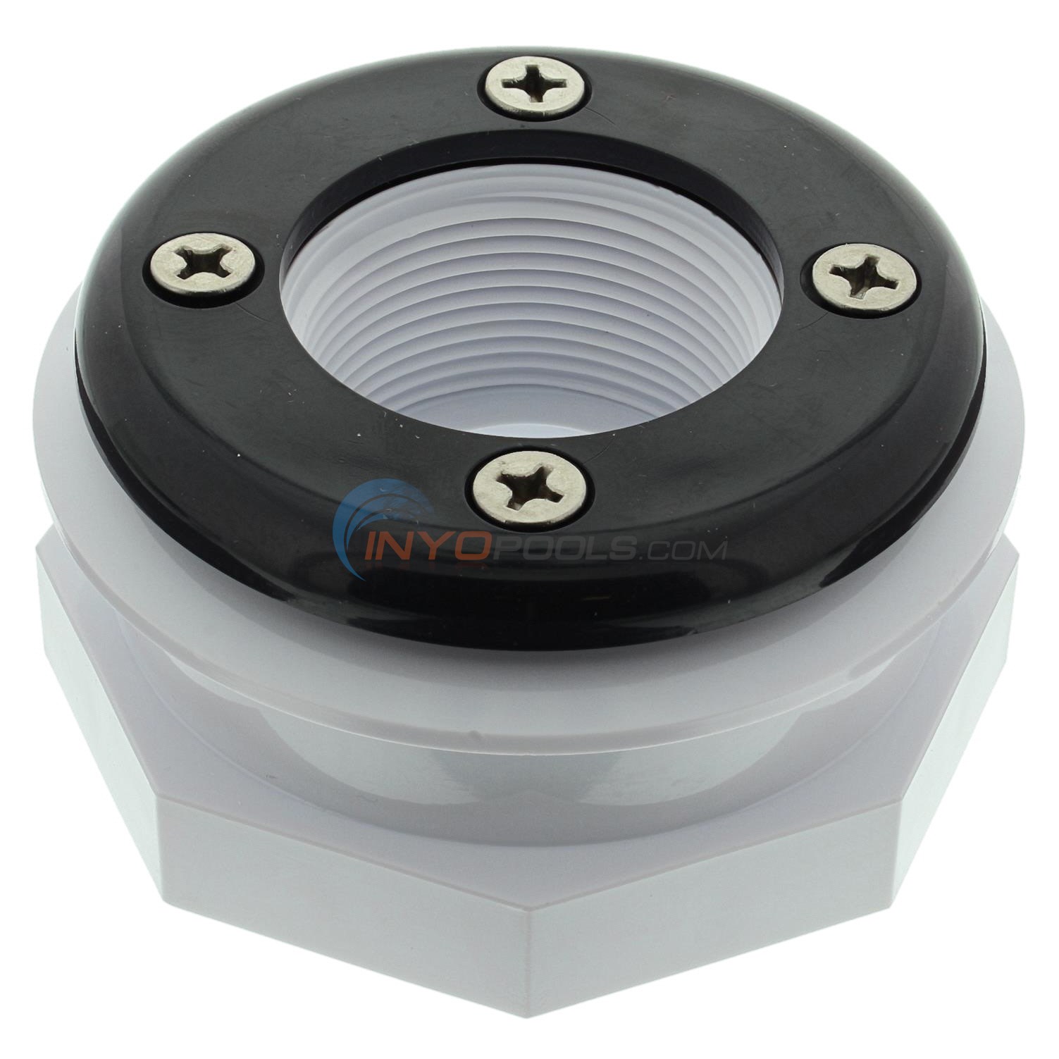 Pentair Return Inlet Fitting, Vinyl - Black - 86205101 - INYOPools.com