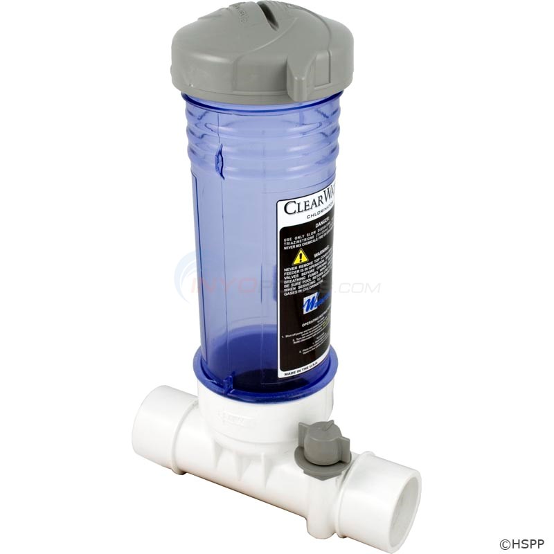 In-Line, 12 Tablet Feeder - Clear (CLC012) - INYOPools.com