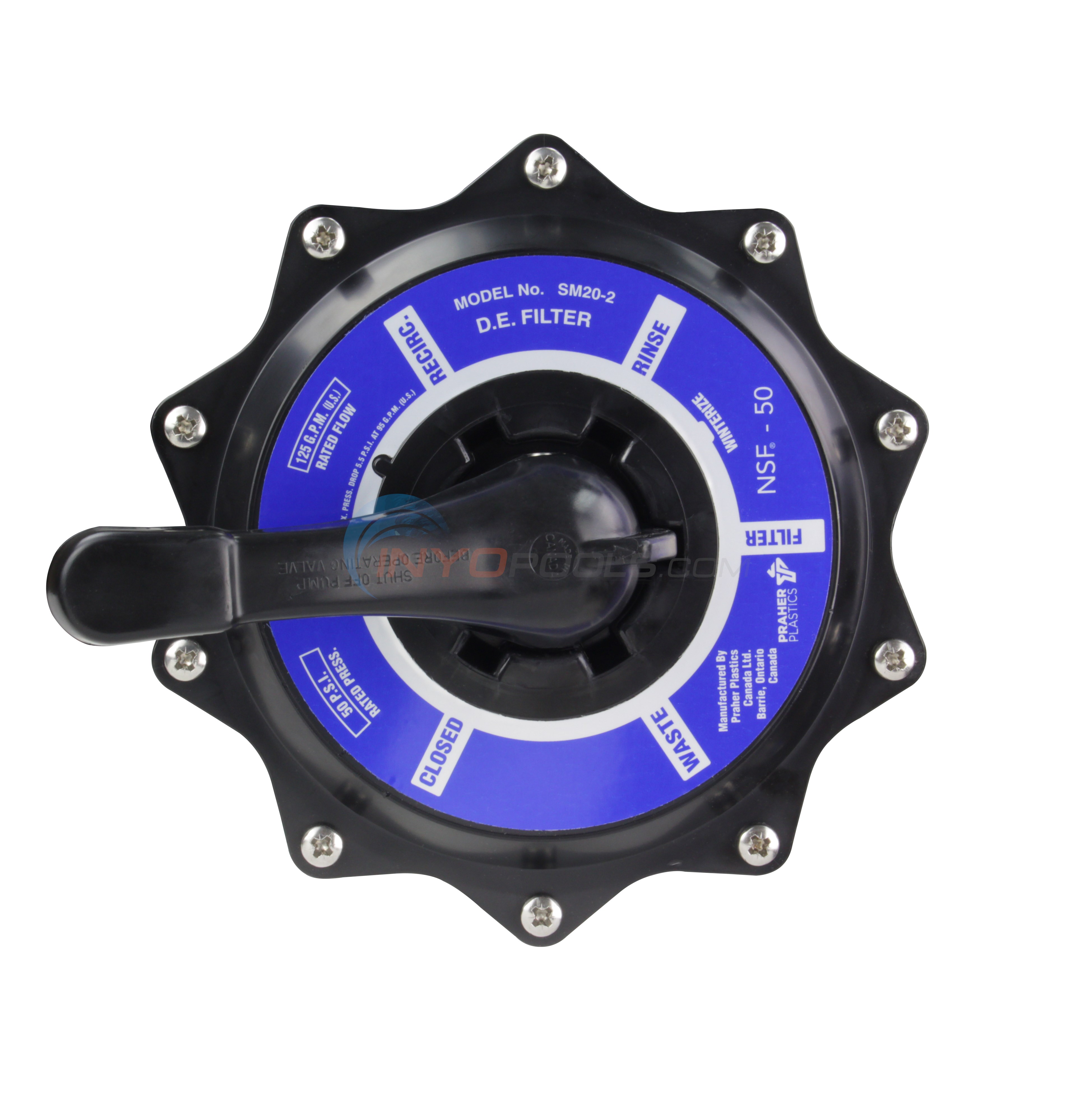 Zodiac Side Mount Multiport Valve For Dev48 & Dev60 (bwvl-mpv ...