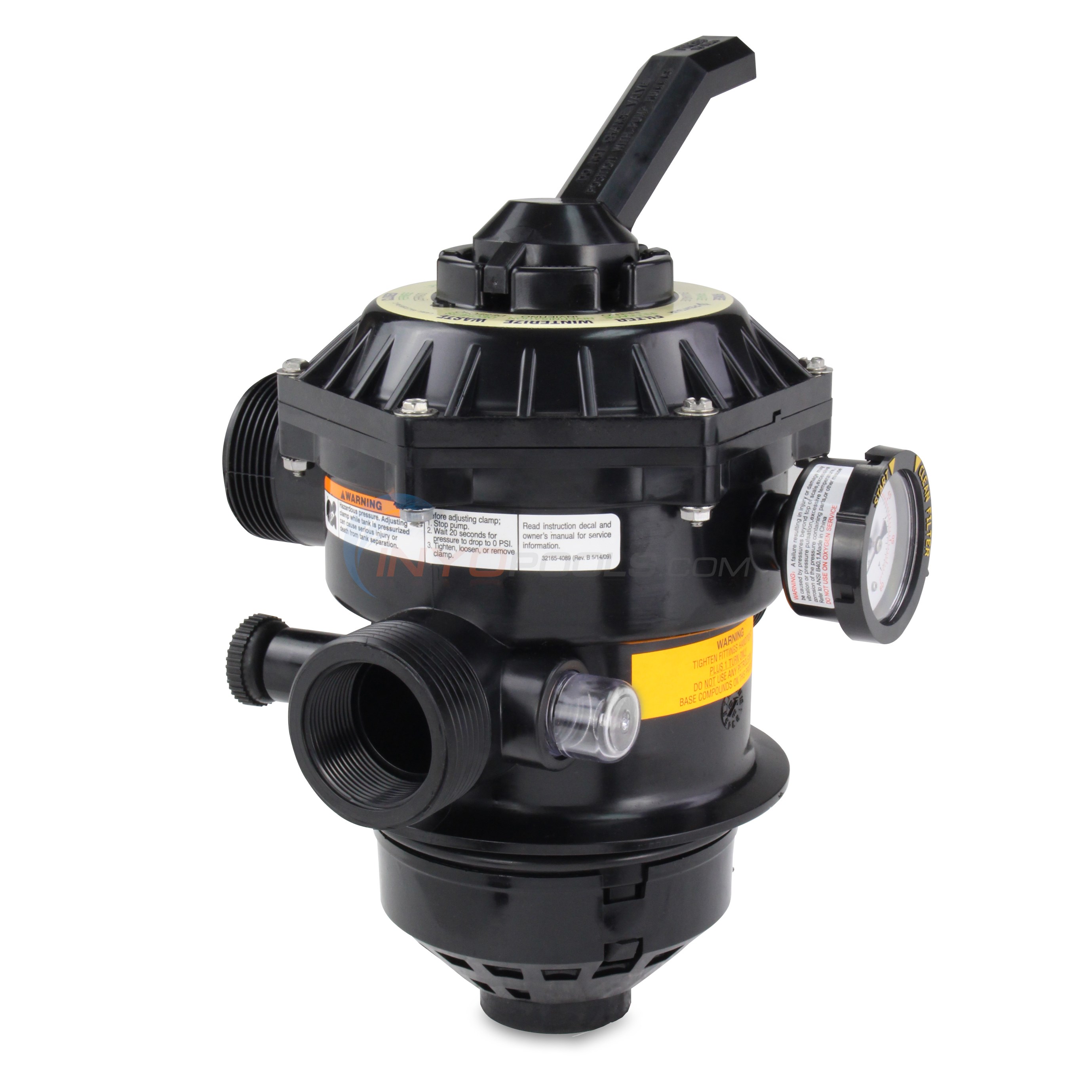 Pentair Top Mount Valve 6 Pos 1-1/2" Flanged - 262506 - INYOPools.com