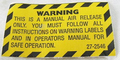 Pentair Label, Warning (272546) - INYOPools.com