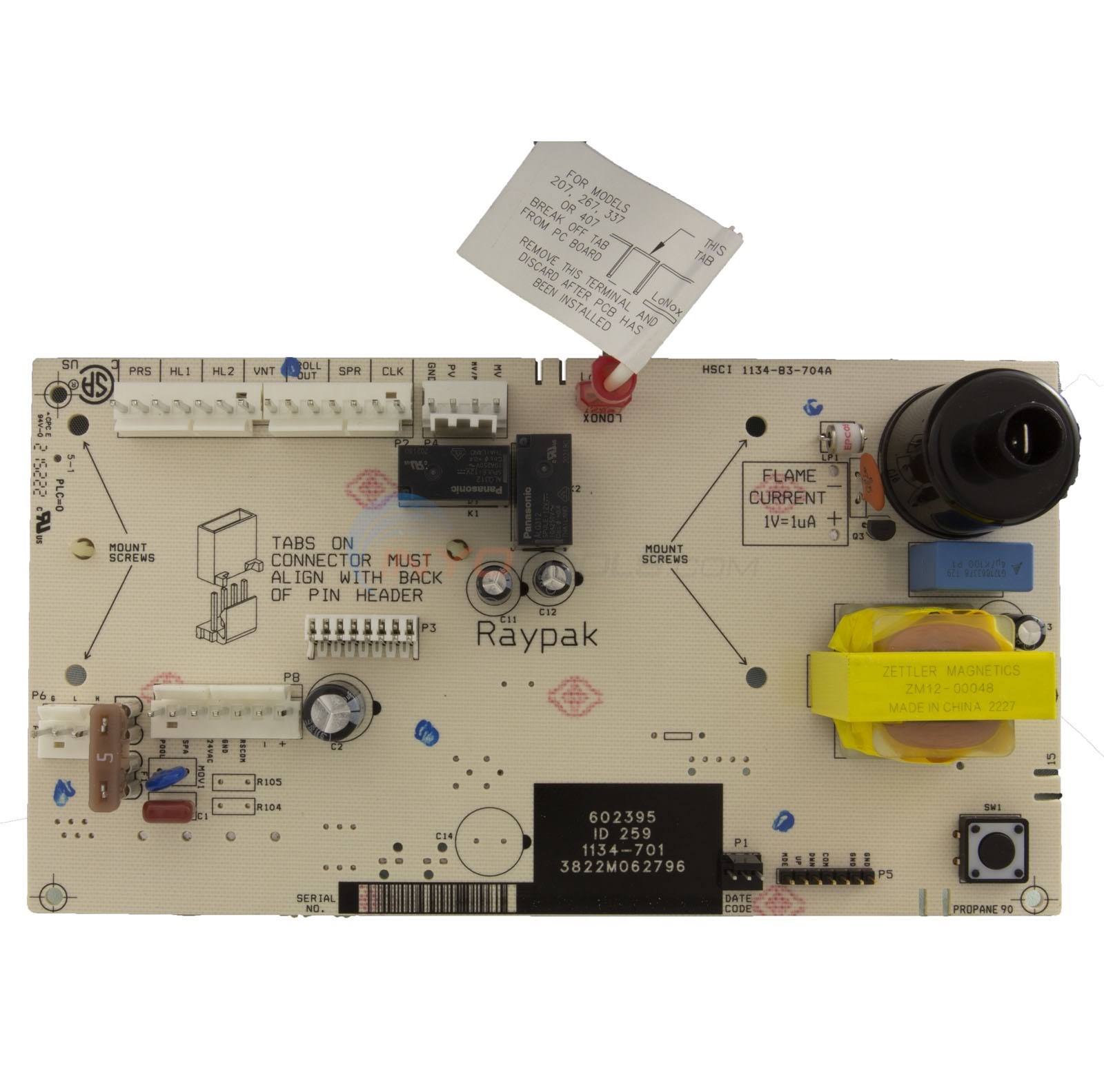 Raypak PC Board Control Replacement Kit for Digital Gas Heater - 100 ...