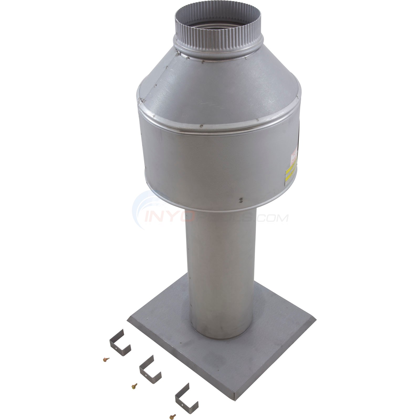 Raypak Indoor Draft Hood Stack Kit, R206A, R207A - 009838 - INYOPools.com