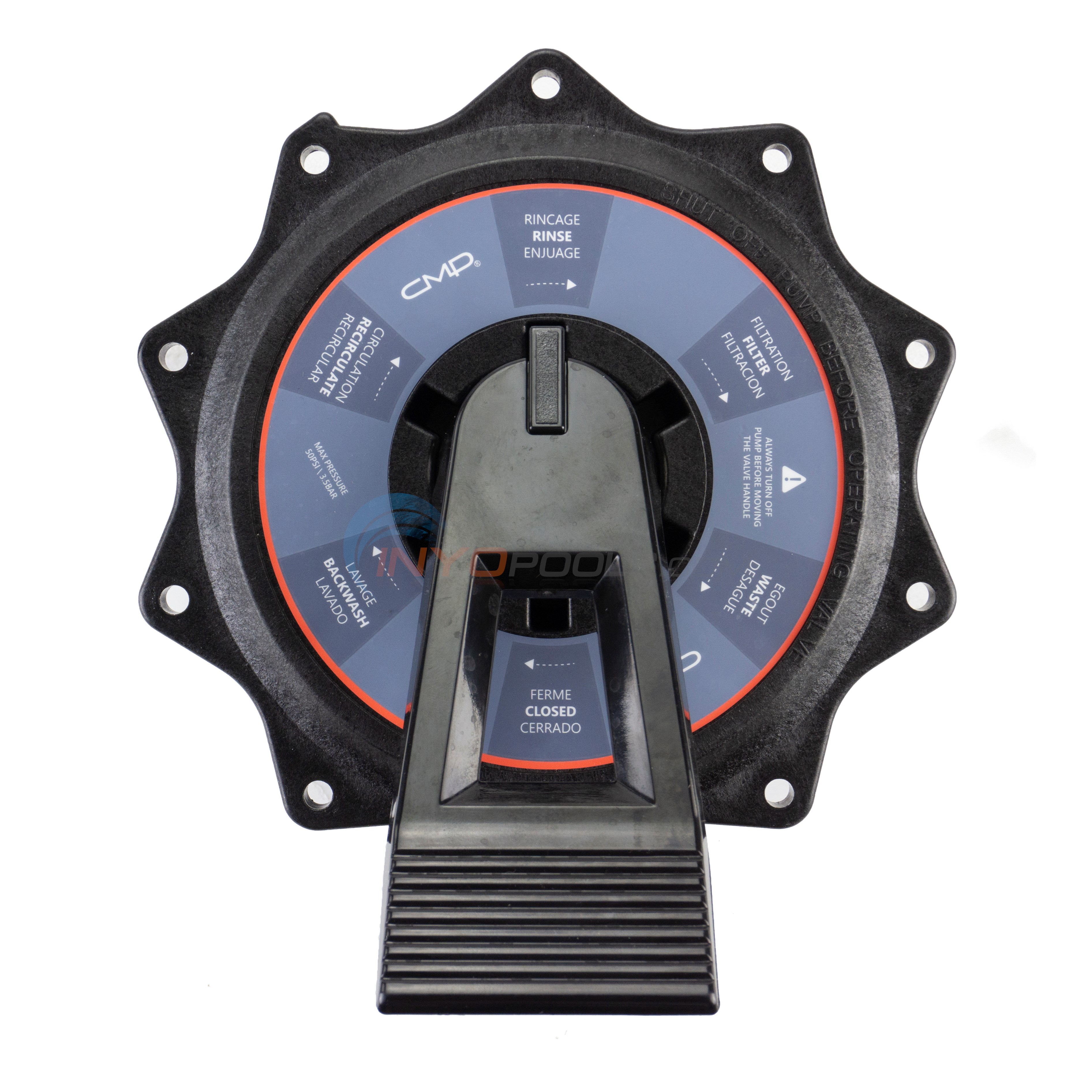 CMP Multi-Port Valve Top Half Assembly Kit, Compatible with Hayward ...