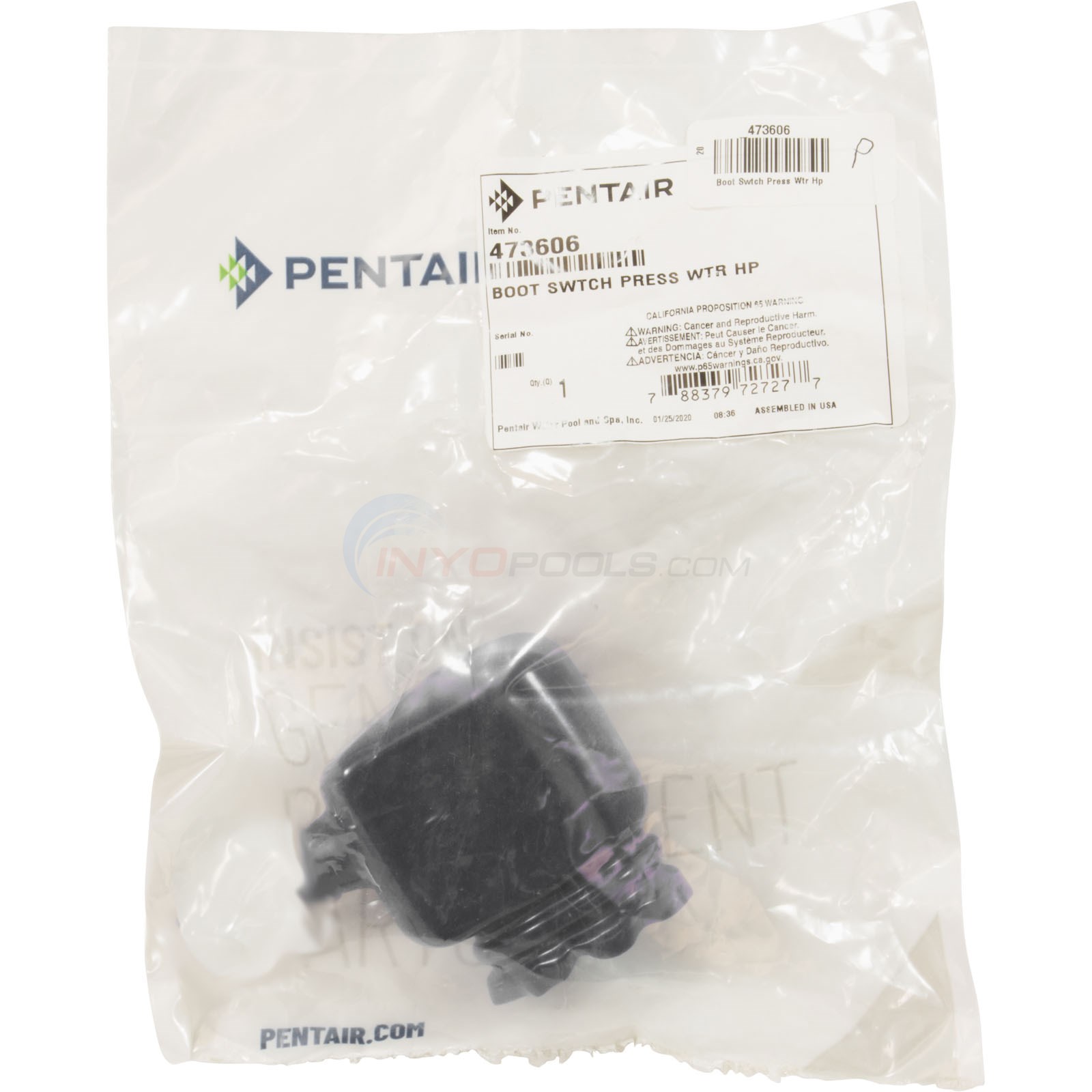 Pentair Water Pressure Switch Rubber Boot - 473606 - INYOPools.com