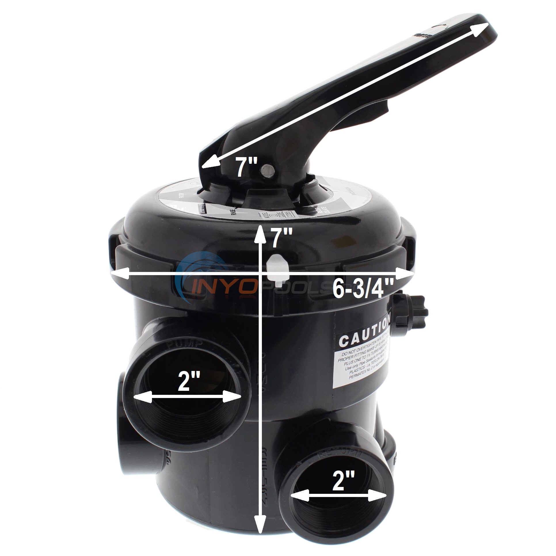 Astral Multiport Valve, Side Mount 1-1/2" (22355) - INYOPools.com