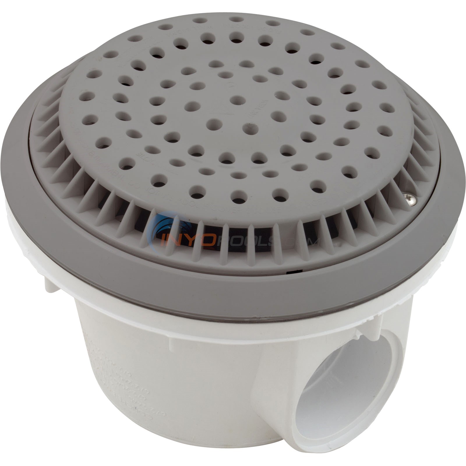Waterway Anti-Vortex Pool Main Drain, 2" Ports, Gray - 640-2757 V ...