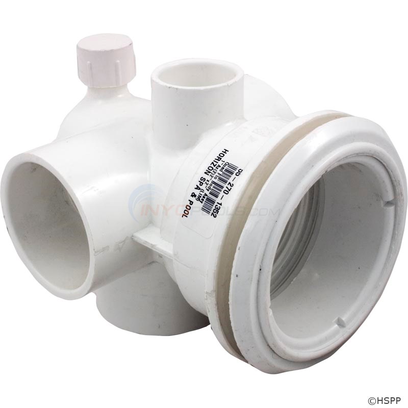 Waterway Quad Flo Body, 1" Air, 2" Water (212-4010) - INYOPools.com