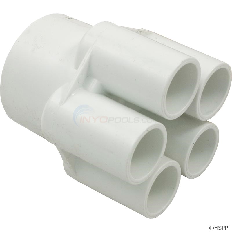 Waterway Manifold, 2" Slip; 5 3/4" Ports (672-4400) - INYOPools.com