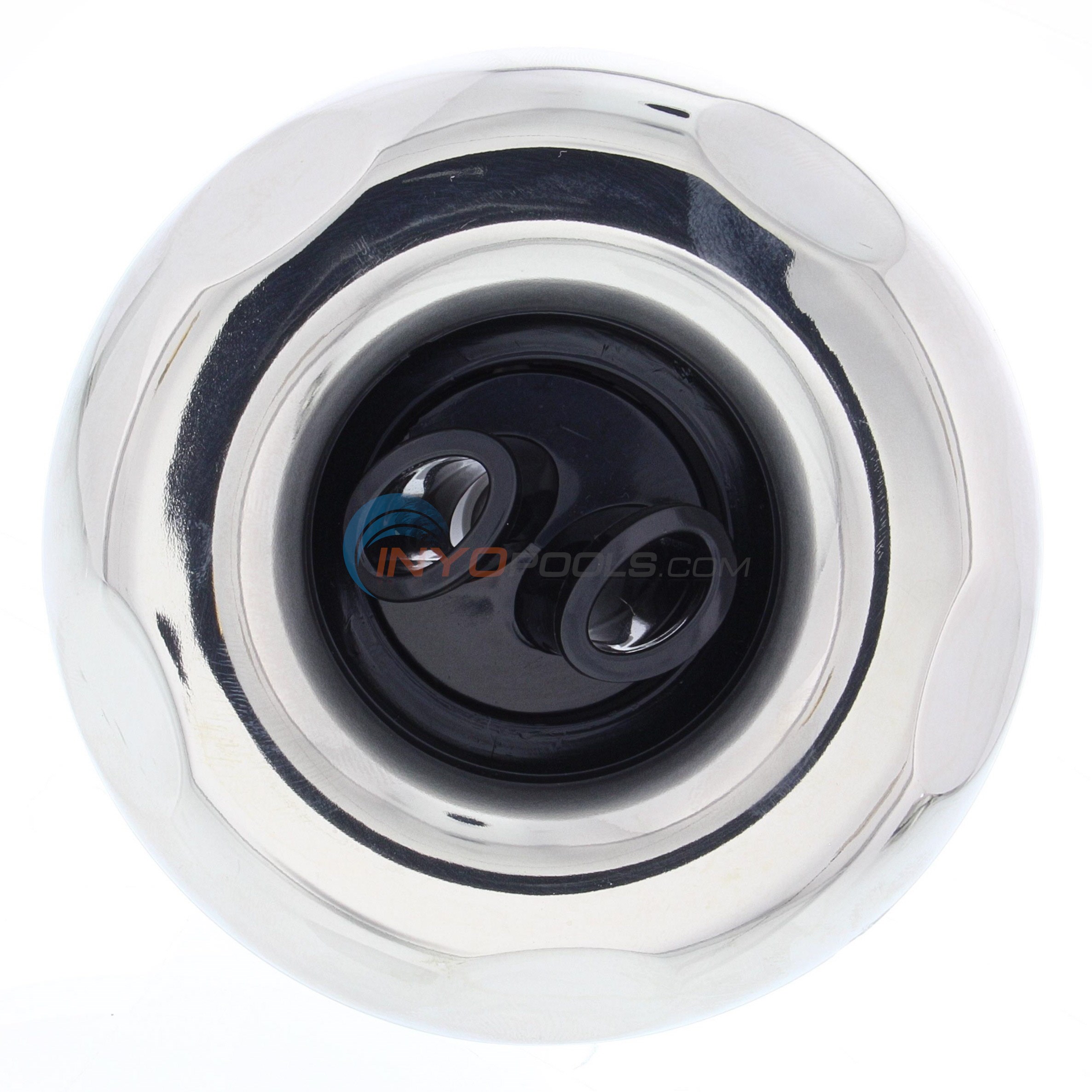 Adjustable Poly Storm Twin Roto 4" Textured Scallop Snap In Stainless ...