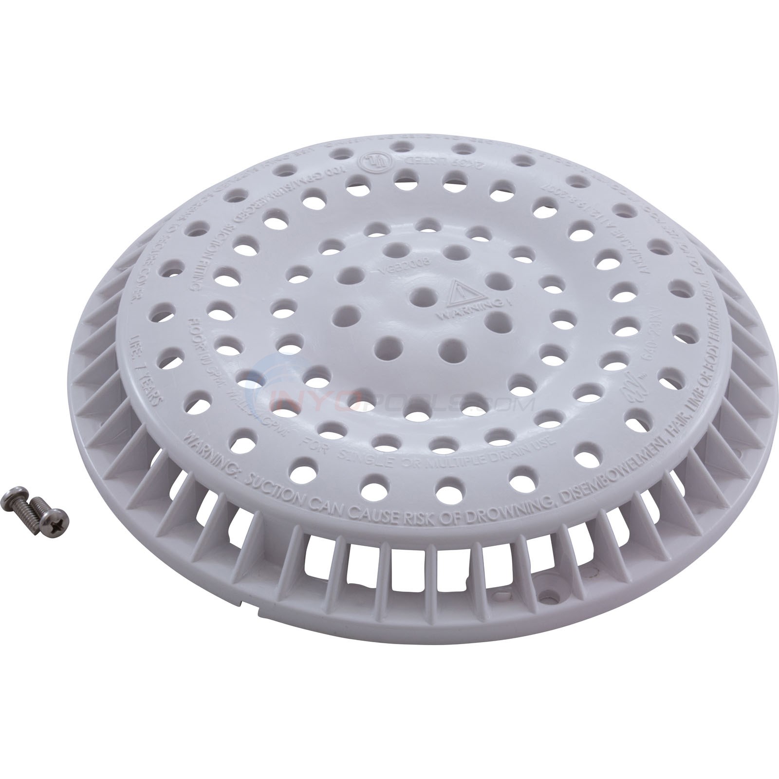 Waterway Anti-Vortex Cover - White - 642-2150V - INYOPools.com