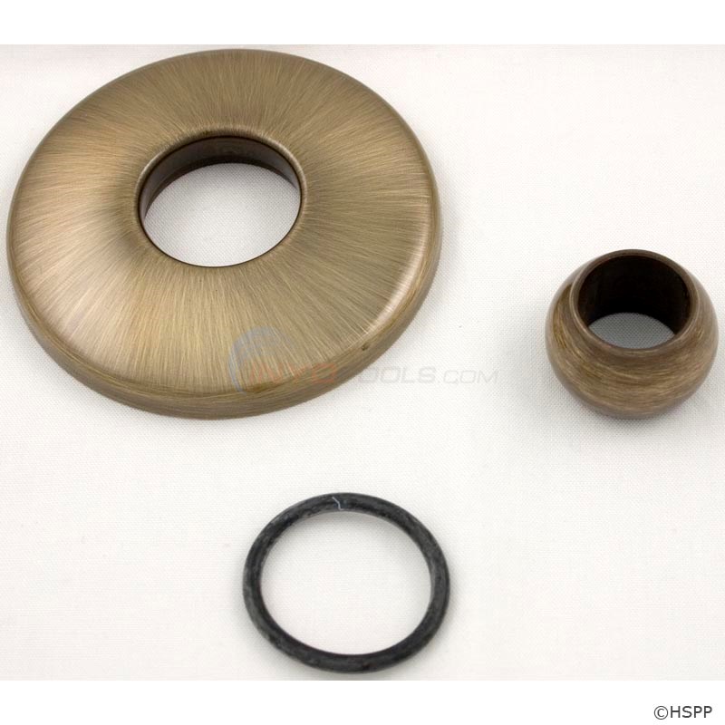 Micro Jet Antique Brass Escutcheon Kit (10-3755M-AB) - INYOPools.com