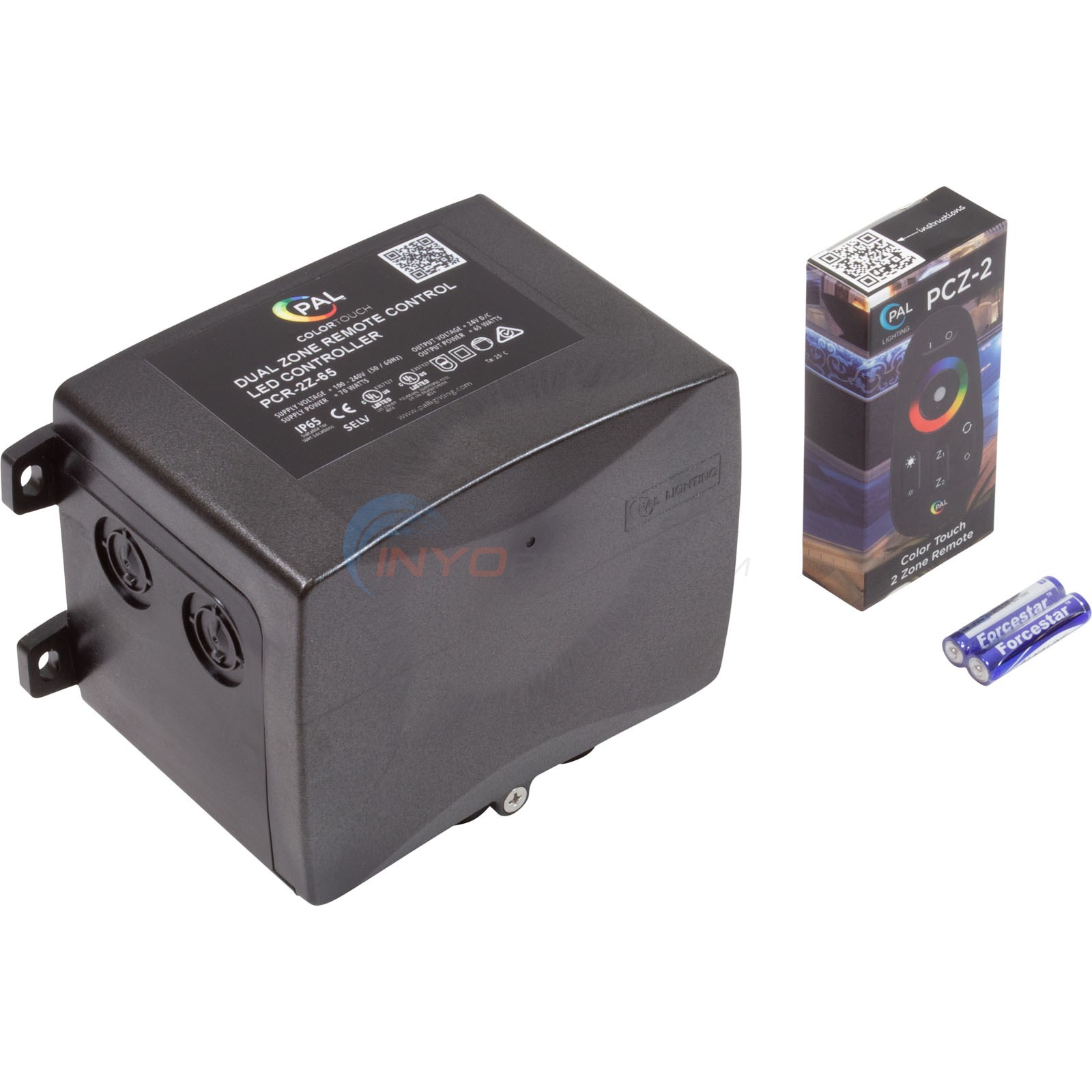 PAL Lighting Multi-Color Dual Zone Remote Control Transformer and Wi-Fi 24VDC 65W - 64-PCR-2ZW ...