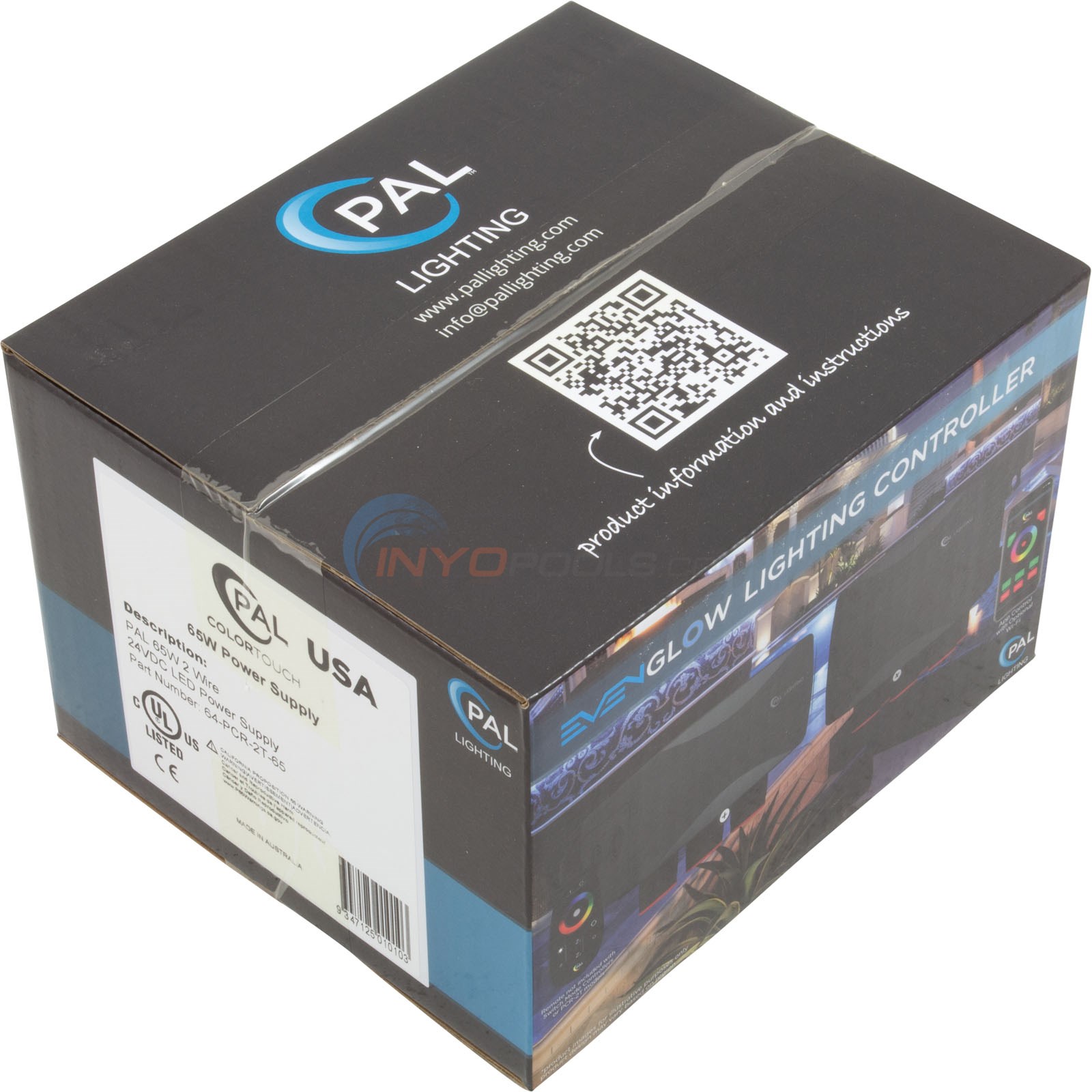 PAL Lighting PAL 65W Transformer, 24VDC - 64-PCR-2T-65 - INYOPools.com