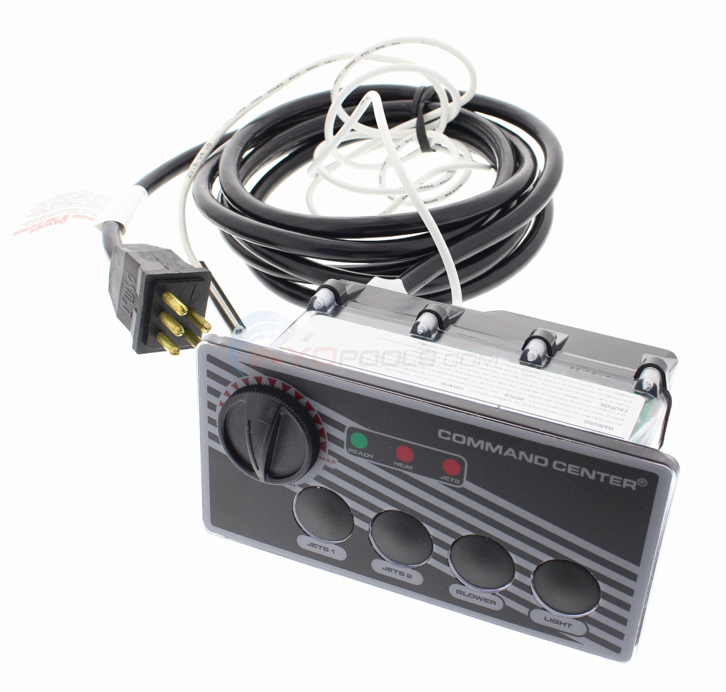 CC Command Center 4-Btn 120V W/Label - 58-319-1060 - INYOPools.com