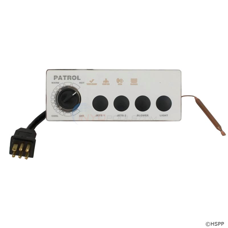 Patrol Spa Side, 4 Button, 6ft Cord (S46006100) - INYOPools.com