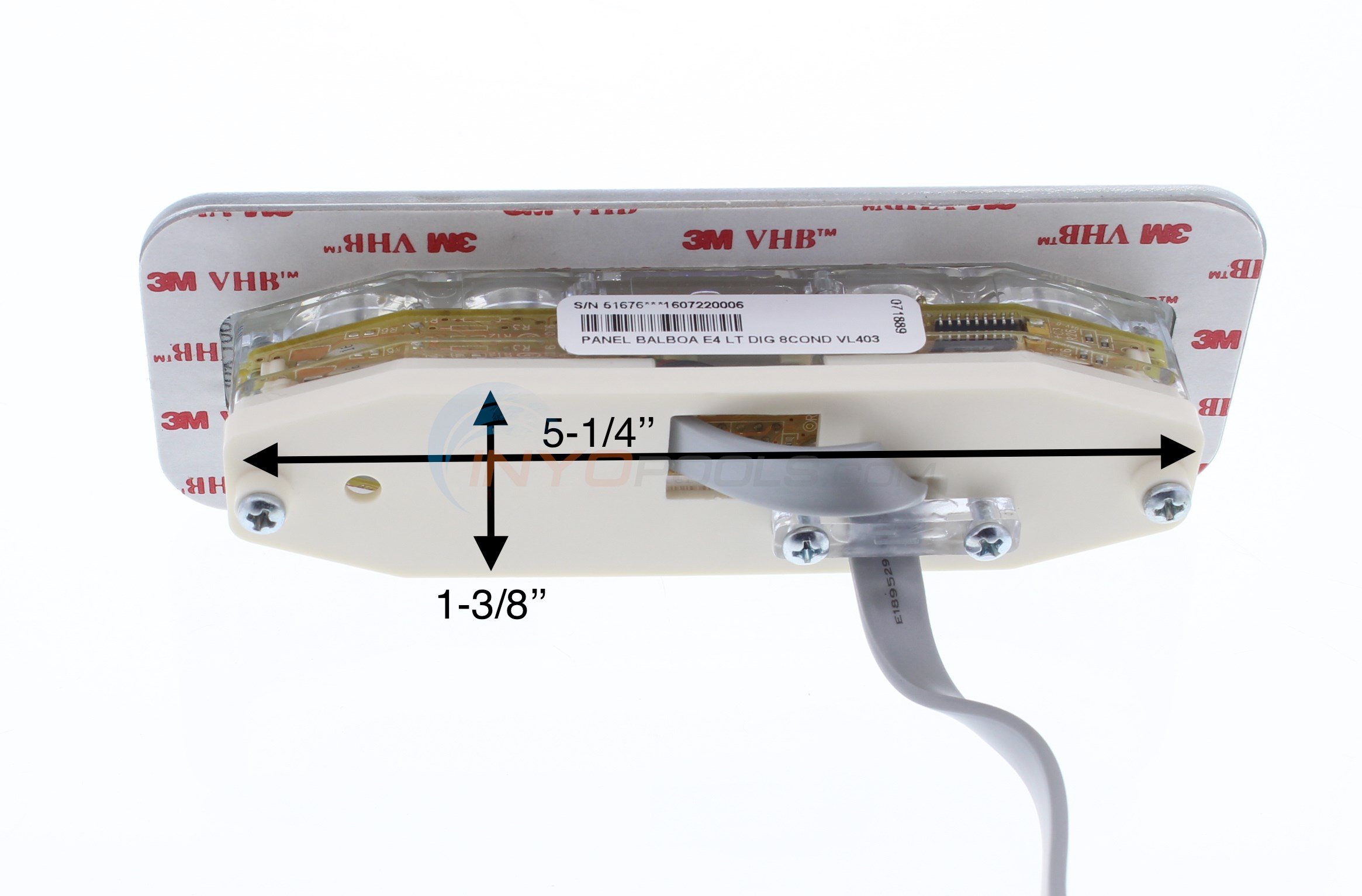 Balboa Panel, Topside, Lite Duplex Digital (51676) - INYOPools.com