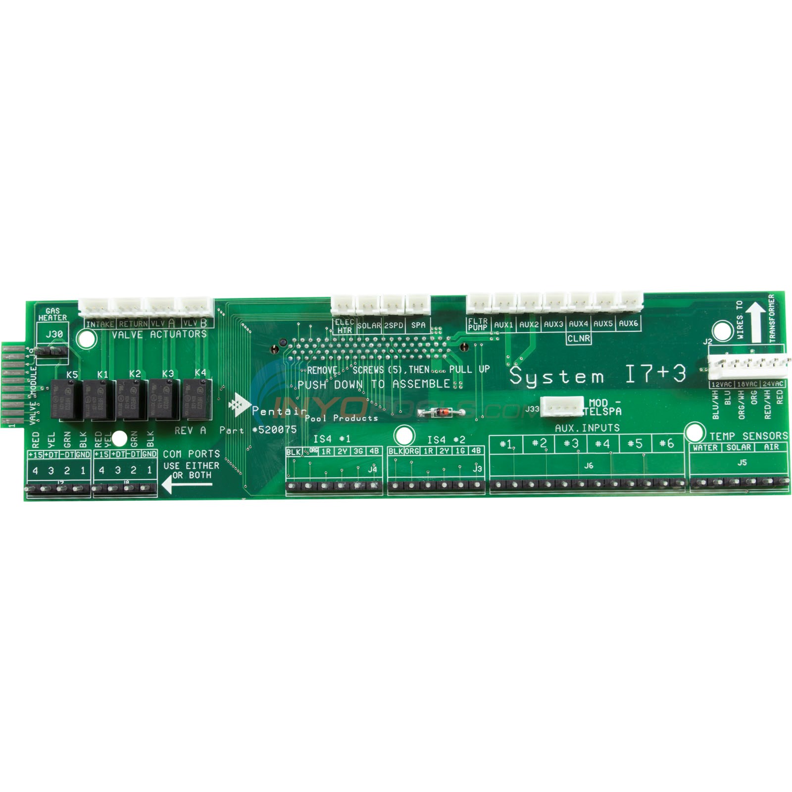 Pentair PCB i7+3 PERSONALITY (520266) - INYOPools.com