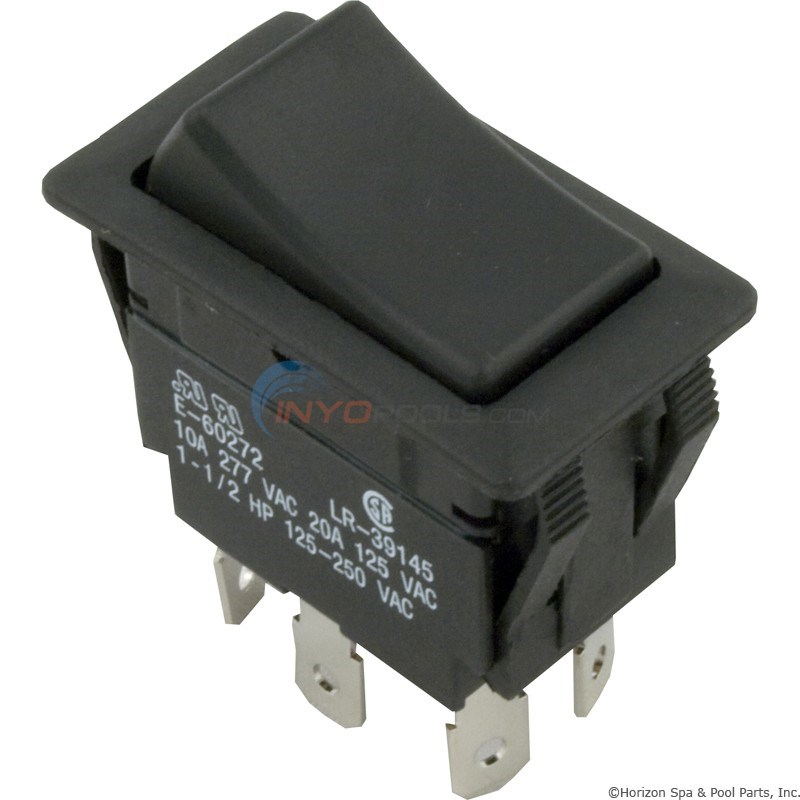 Rocker Switch, Dpdt, 240V - 60-555-1605 - INYOPools.com