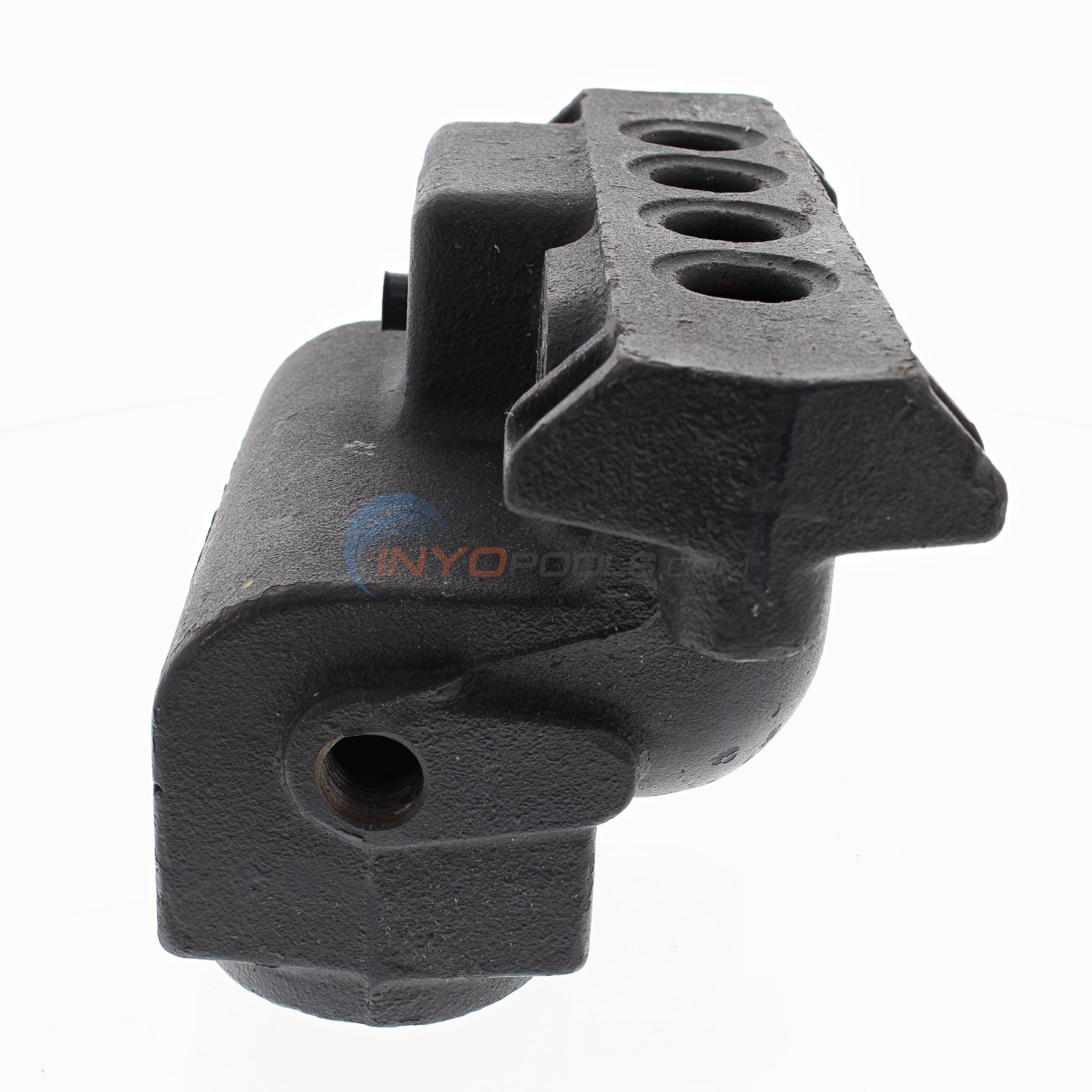 Raypak Inlet Outlet Header, Cast Iron, 105b (006887f) - INYOPools.com