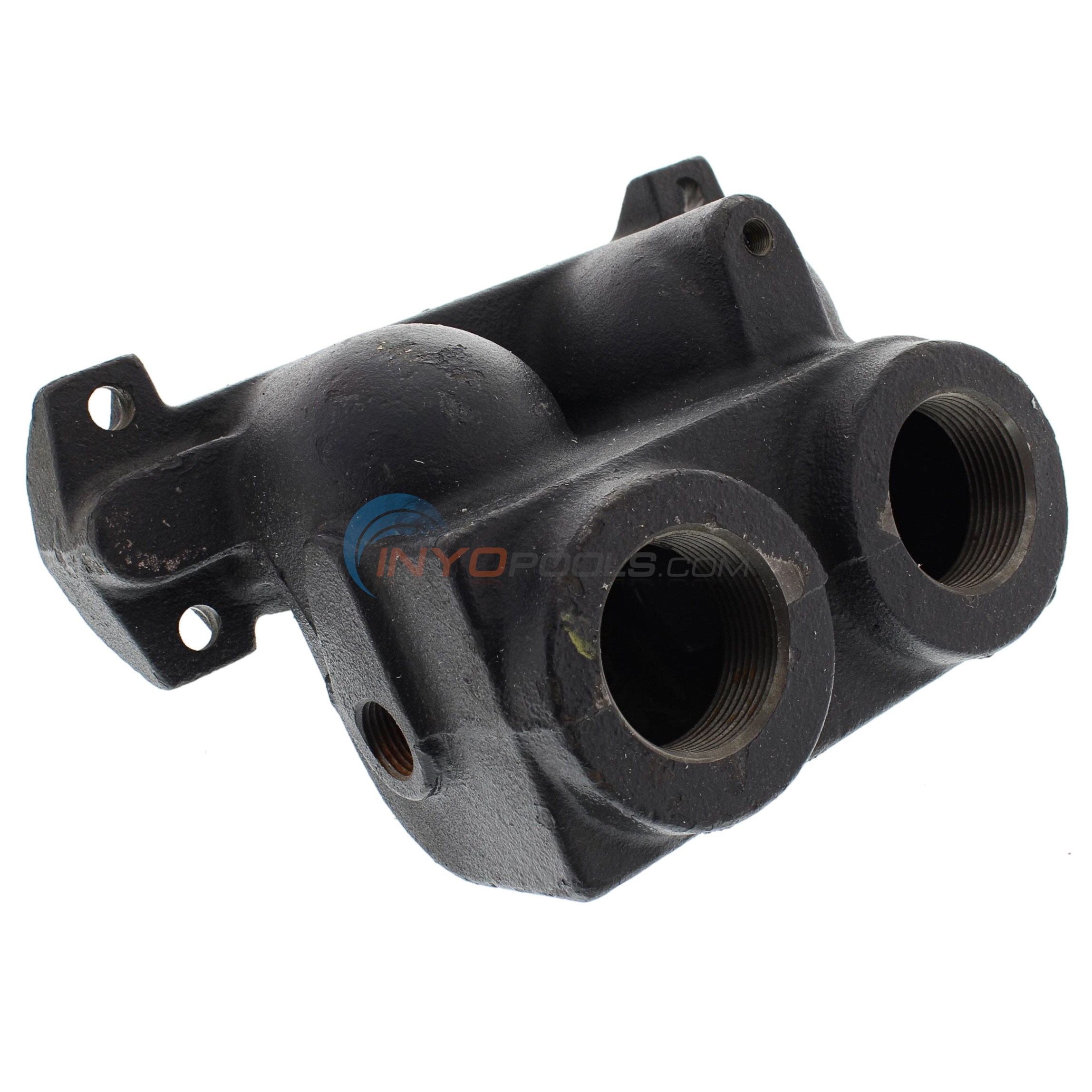 Raypak Inlet Outlet Header, Cast Iron, 105b (006887f) - INYOPools.com