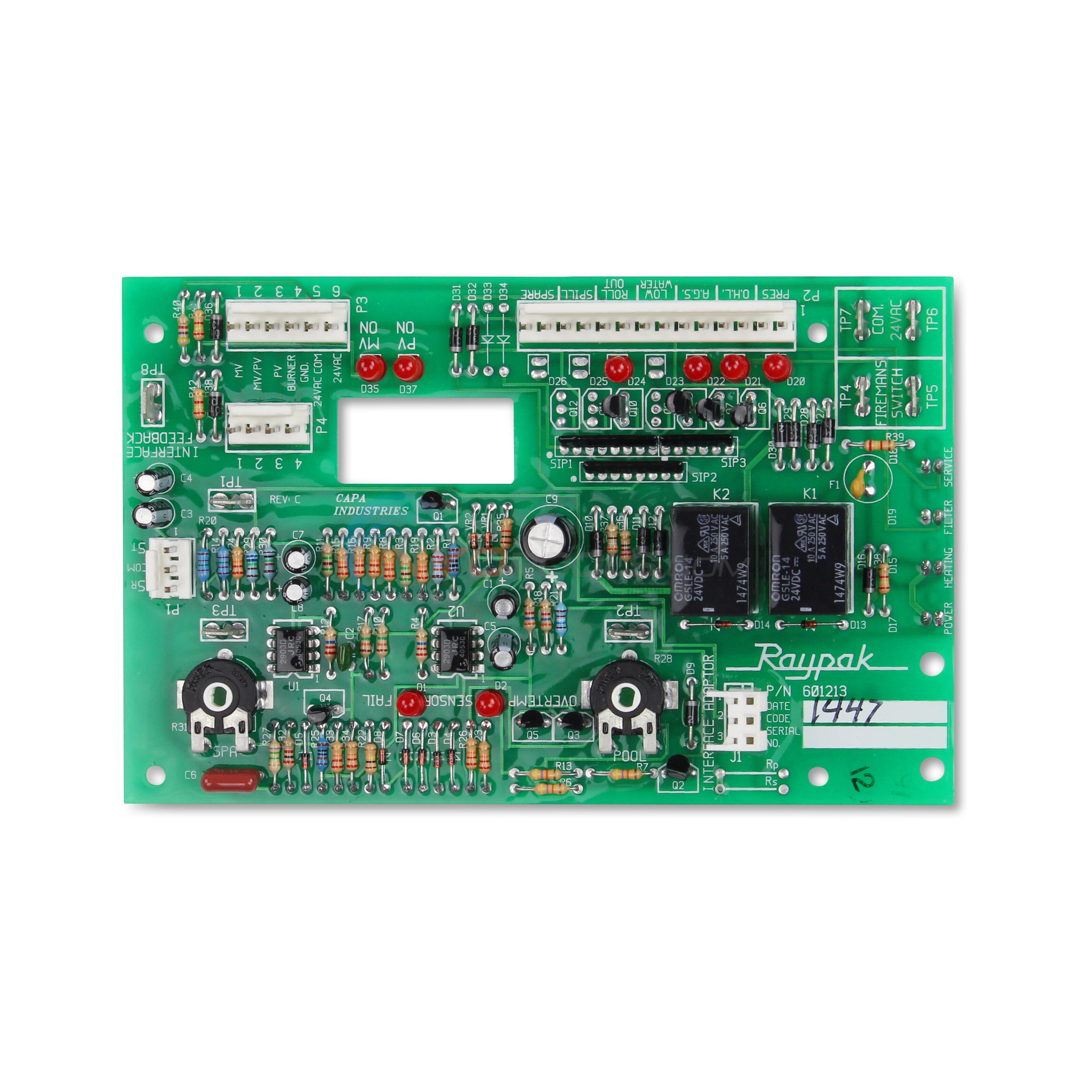 Raypak T-stat Control, Pc Board Iid (005241f) - INYOPools.com