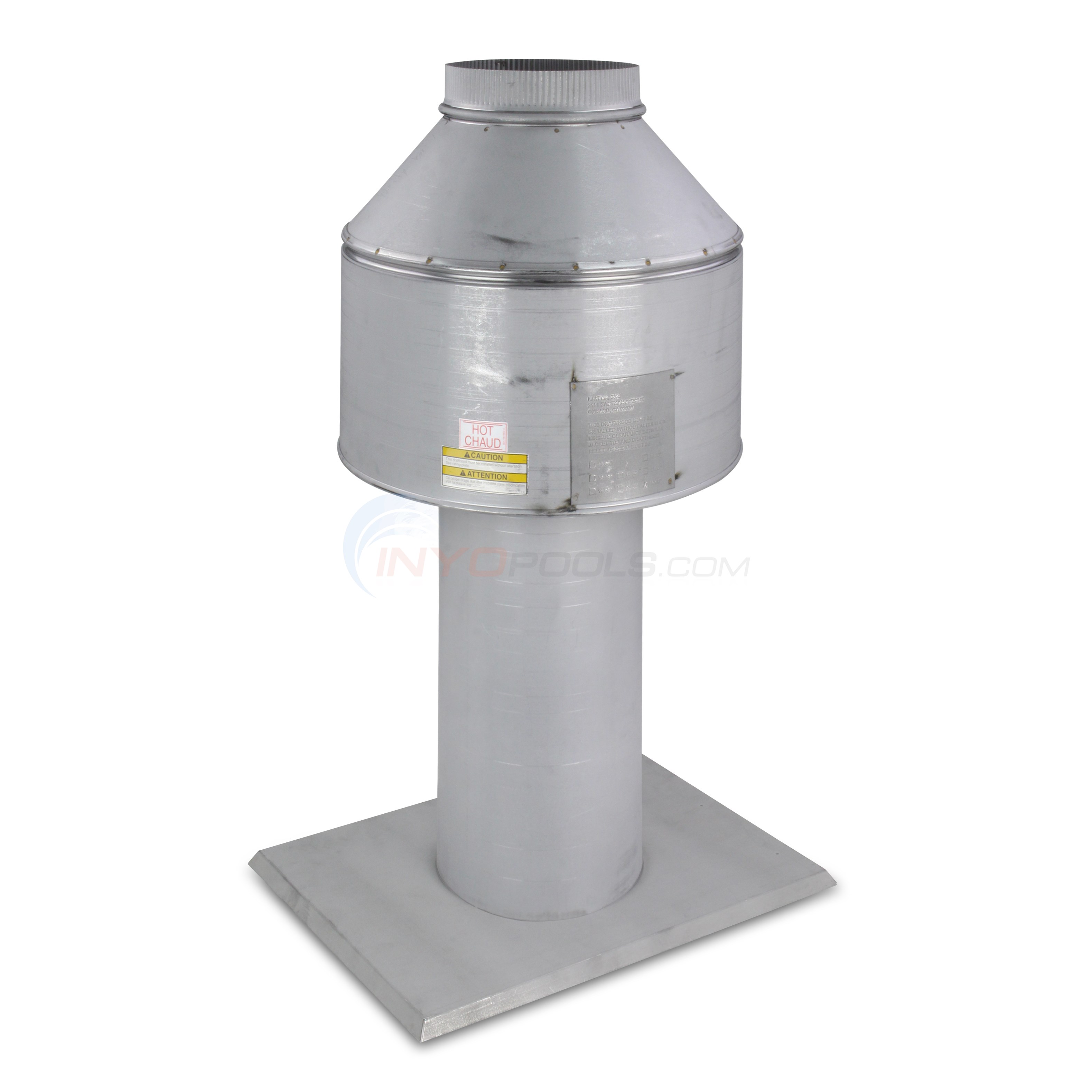 Raypak Rheem Indoor Draft Hood Stack Kit for R336A, R367A - 009840 ...