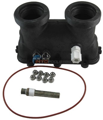 Raypak Inlet Outlet Header Complete, 130 - 011594F - INYOPools.com