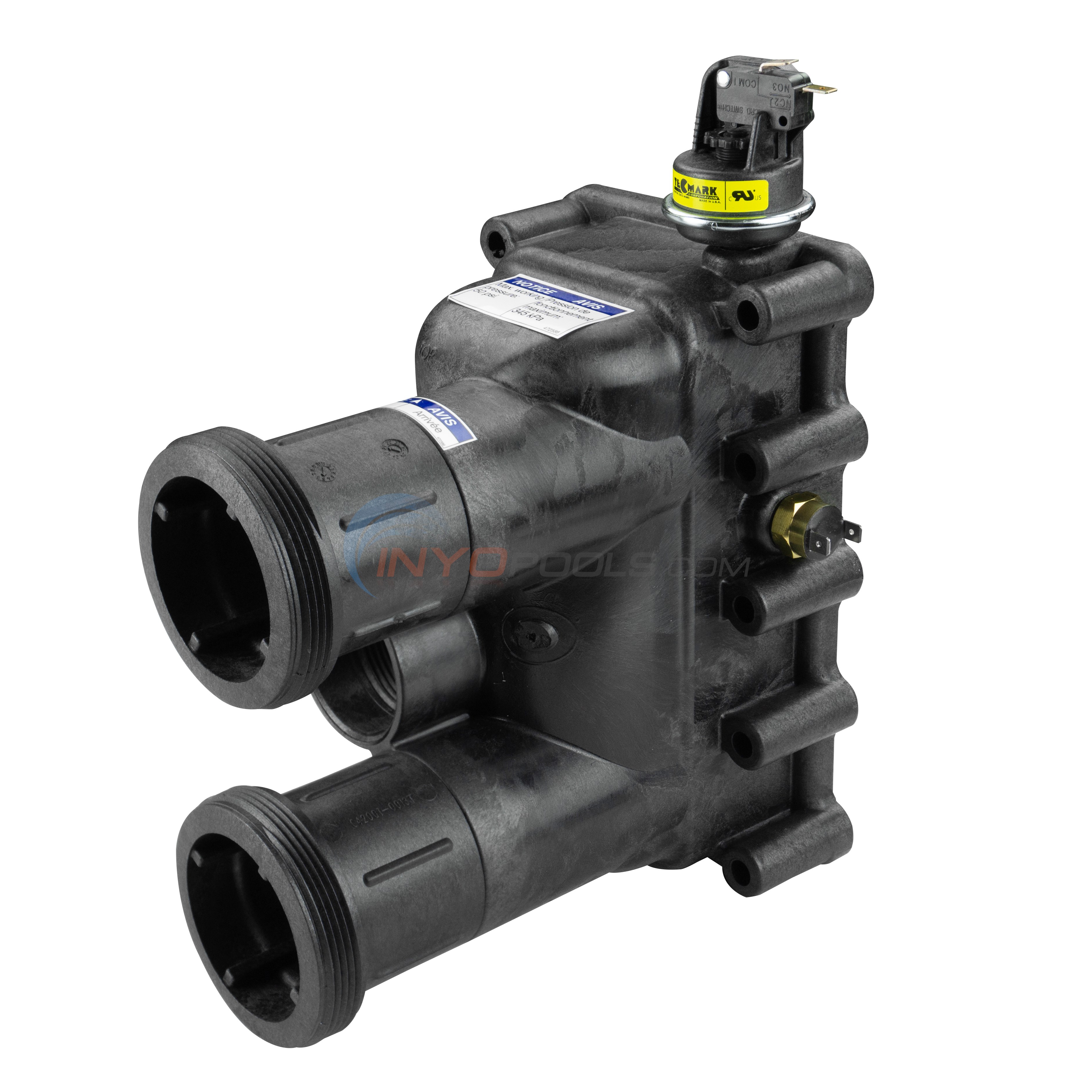 Pentair - Sta-Rite Max-E-Therm Manifold Body with Safeties - 77707-0205 ...