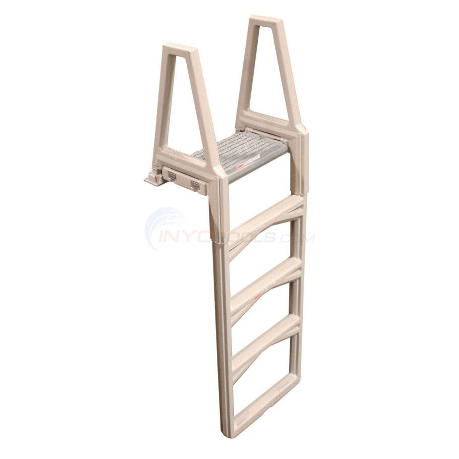 Confer Plastics 48"-56" Warm Gray Deluxe Above-Ground Pool Deck-Mount ...