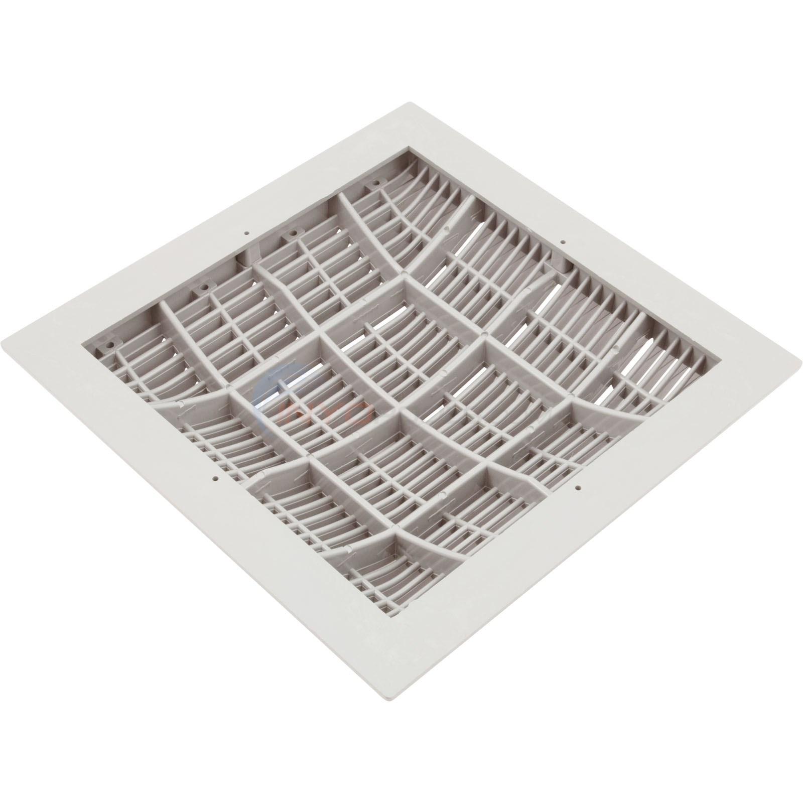 Waterway 12"X 12" Pool Grate & Frame, White - 640-4720 V - INYOPools.com