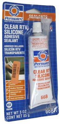 Clear Silicone RTV 3 Oz. - 80050 - INYOPools.com