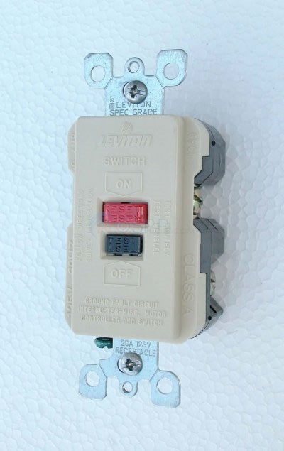 GFCI, Dead Front, Ivory, 20A - 6590-I - INYOPools.com