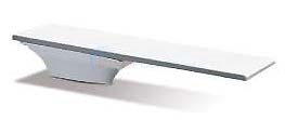 8' Fibre-Dive Board (Pewter Gray w/ Matching Tread) - INYOPools.com