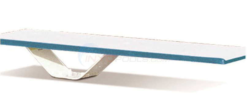 8' Frontier II Brd. (Pewter Gray - MT) w/ White Frontier II Stand ...