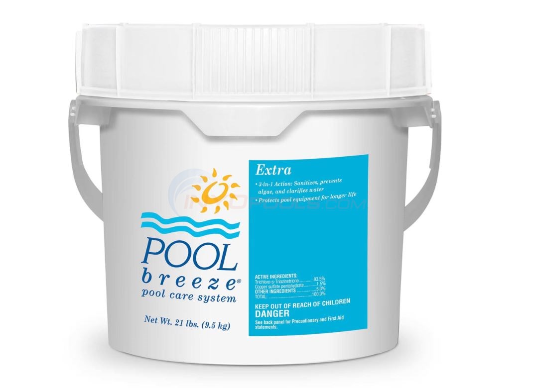 Pool Breeze Extra all-in-one Chlorine Tablets 21 lb Pail - INYOPools.com