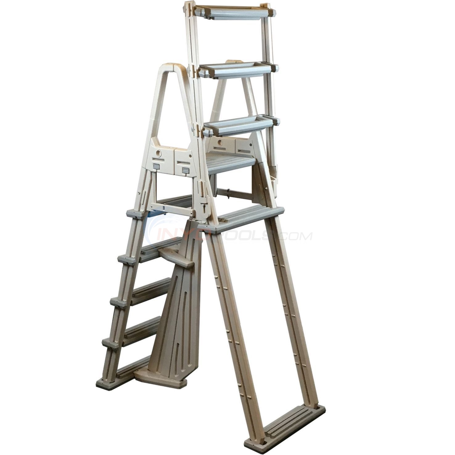 Confer Plastics Heavy Duty A-Frame Ladder, Beige & Grey - 7000X ...