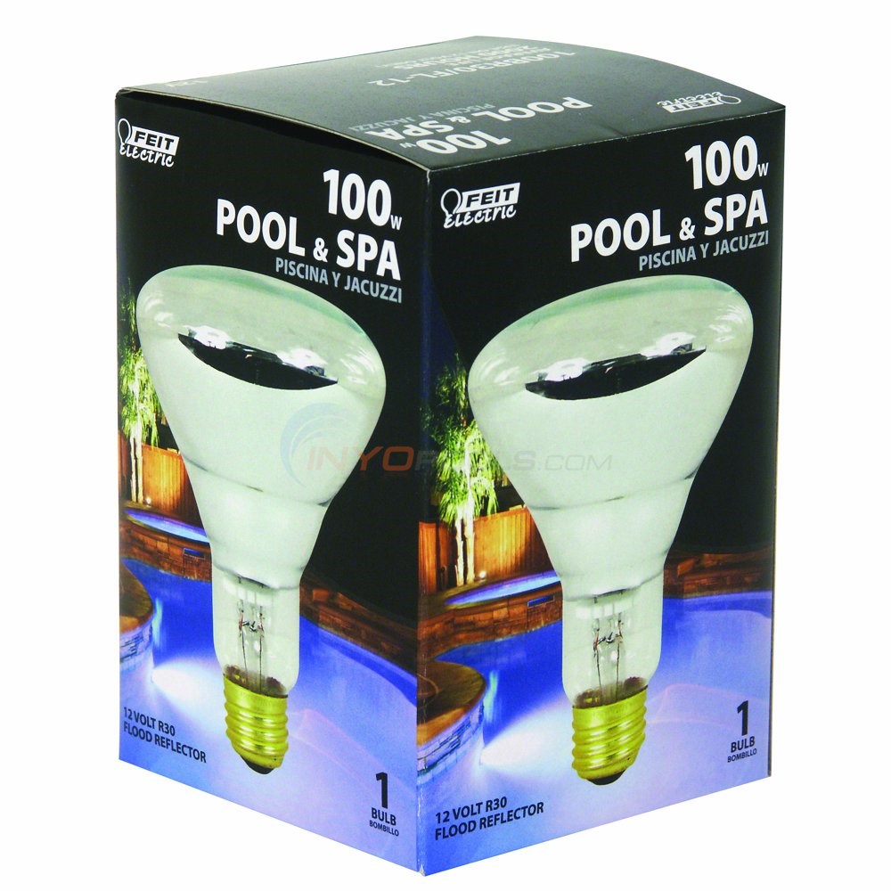 Feit Electric 100BR30/FL-12 100-Watt R30 12-Volt Pool/Spa Flood ...