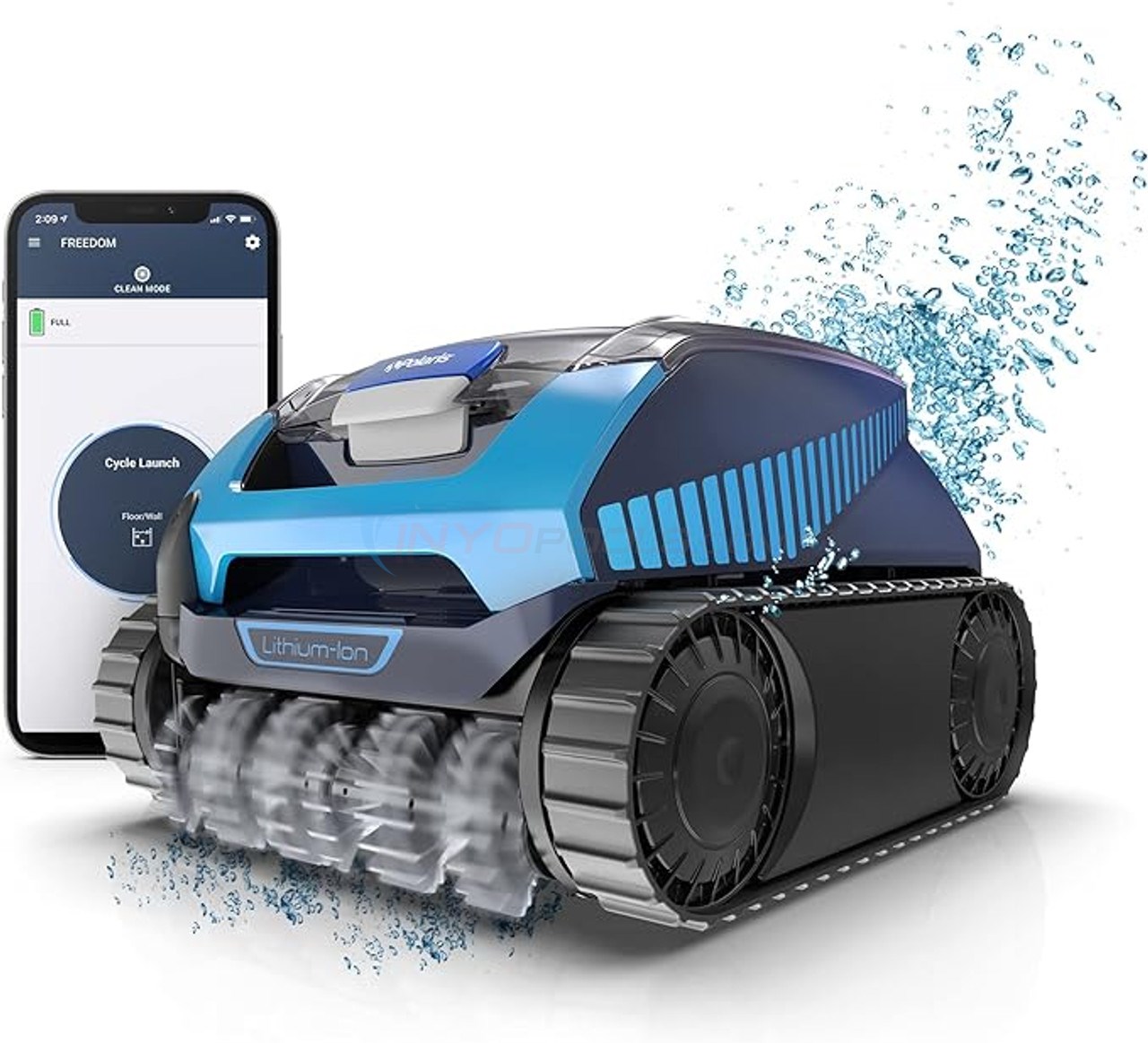Polaris FREEDOM Cordless Robotic Pool Cleaner, Cleans Floor/Wall ...