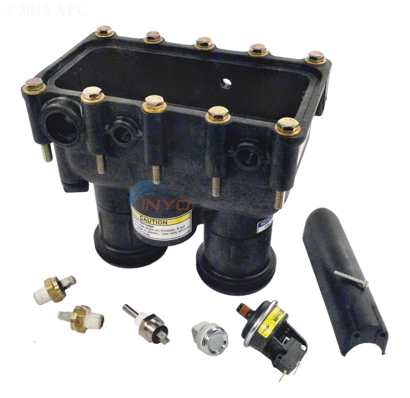Sta-Rite Max-E-Therm Manifold Body w/ Safeties - 77707-0205 - INYOPools.com