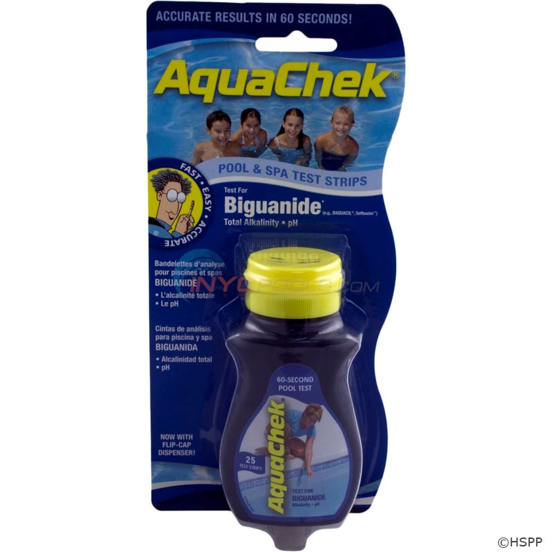 Test Strips, AquaChek Blue 3-in-1, Biguanide, 25 ct (561625A ...